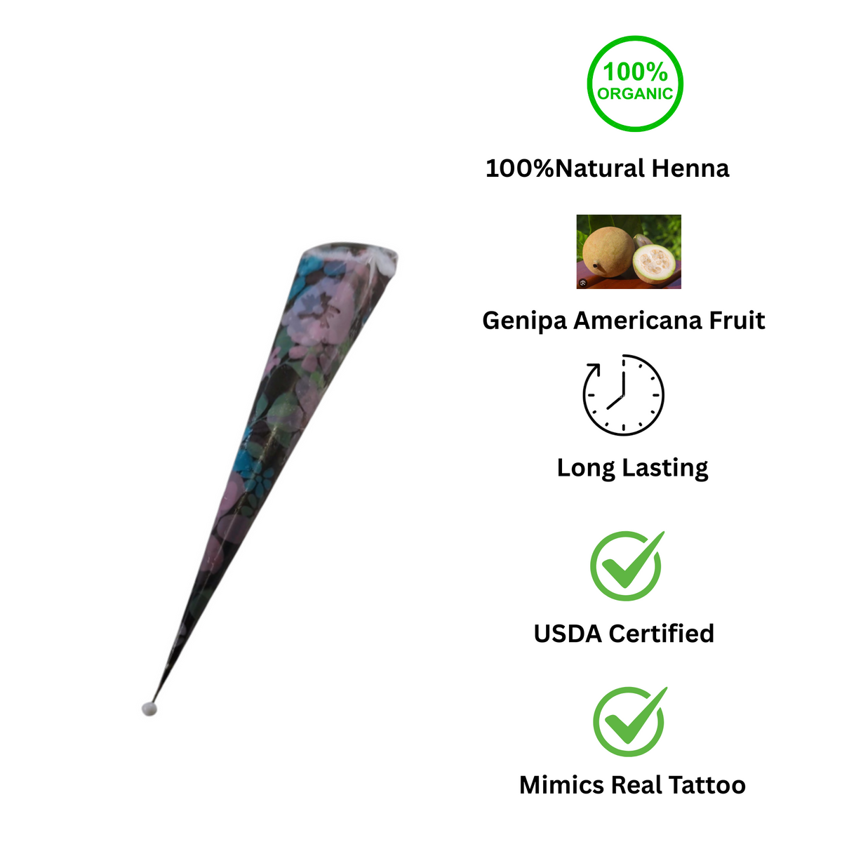 PREMIUM JAGUA BLACK HENNA TATTOO CONE – SAYEZA